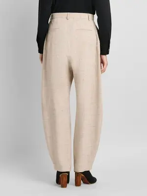 Moschino Tweed Tapered-leg Trousers