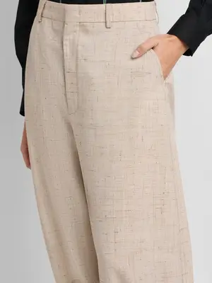 Moschino Tweed Tapered-leg Trousers