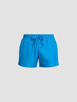 Moschino Striped Drawstring Swim Shorts - Blue