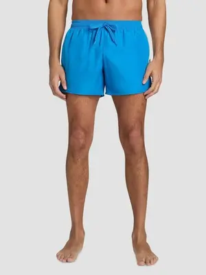 Moschino Striped Drawstring Swim Shorts