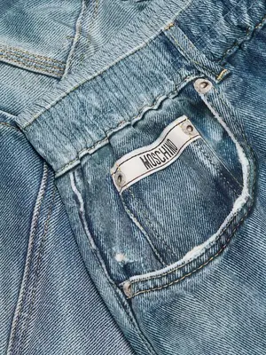 Moschino Denim Trompe L'oeil Swim Shorts
