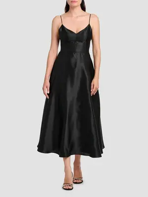 Alberta Ferretti Silk Midi-dress