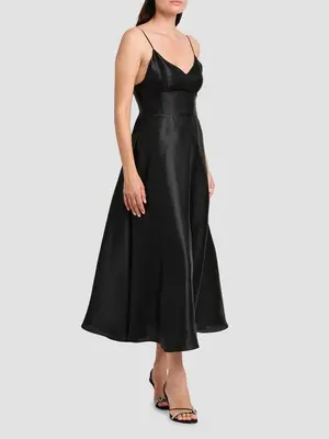 Alberta Ferretti Silk Midi-dress