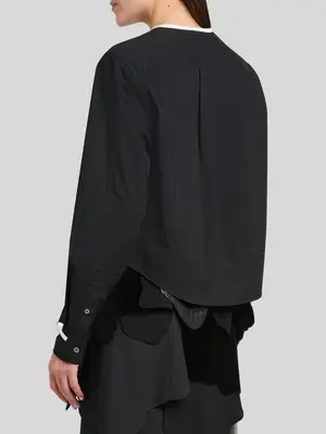 Moschino Bow-accent Poplin Blouse