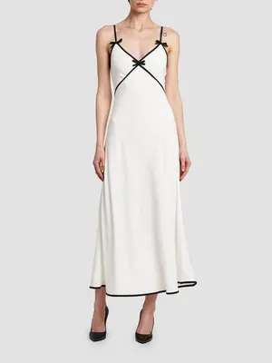 Moschino Bow A-line Midi Dress