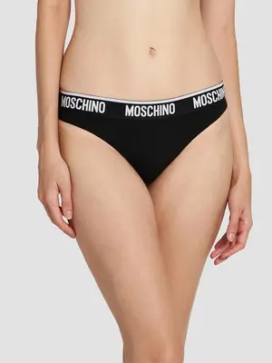 Moschino 2-pack Logo Stretch-cotton Brief Set