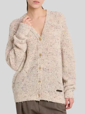 Moschino Wool-blend Bouclé Cardigan