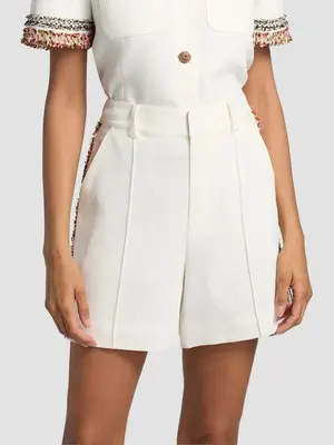 Cinq À Sept Lynn Fringe Trim Shorts