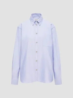 Moncler Shirt In Cotton - Light Blue