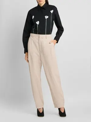 Moschino Floral Stretch-cotton Blouse