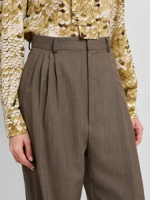 Moschino Pleated Wool Trousers