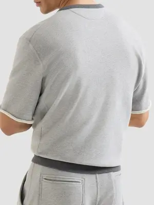 Brunello Cucinelli Cotton French Terry Short Sleeve Sweatshirt