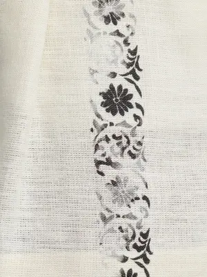 Alberta Ferretti Floral Linen High-rise Shorts