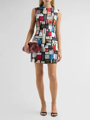 Moschino Label-print Cotton Mini Dress