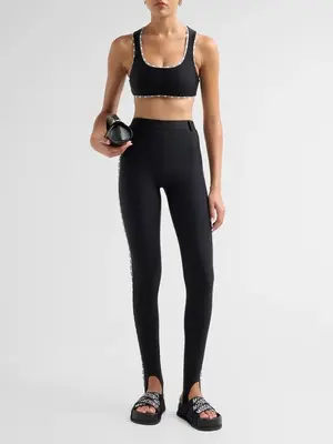 Moschino Logo Tape Sports Bra