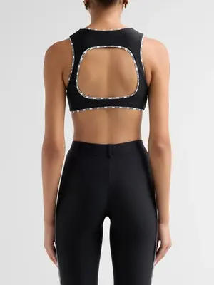 Moschino Logo Tape Sports Bra