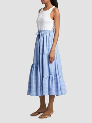 Cinq À Sept Robyn Layered Tiered Midi-dress