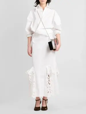 Moschino Eyelet-collar Stretch-cotton Blouse