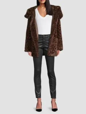 Kobi Halperin Daisy Leopard-print Faux-fur Coat