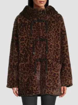 Kobi Halperin Daisy Leopard-print Faux-fur Coat