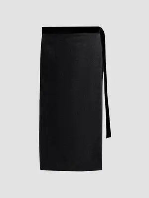 Alberta Ferretti Wool Midi Skirt