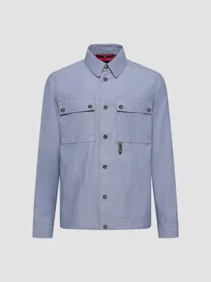 Moncler Shirt In Chambray - Powder Blue