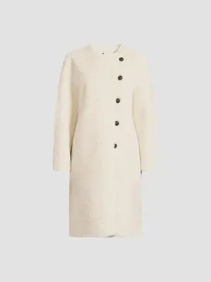 Kobi Halperin Sami Faux-shearling Coat - Ivory
