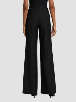 Kobi Halperin Steven Pleated Wool-blend Pants