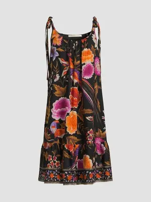 Kobi Halperin Tamara Floral Cotton Sleeveless Knee-length Dress