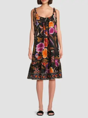 Kobi Halperin Tamara Floral Cotton Sleeveless Knee-length Dress