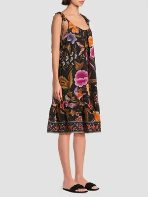 Kobi Halperin Tamara Floral Cotton Sleeveless Knee-length Dress