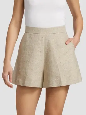 Kobi Halperin Eryx Speckled Twill Shorts