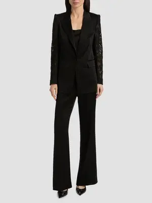 UNGARO Kyra Satin Trousers - Black