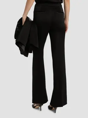 UNGARO Kyra Satin Trousers - Black