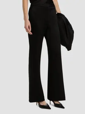 UNGARO Kyra Satin Trousers - Black
