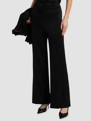 UNGARO Kyra Satin Trousers - Black