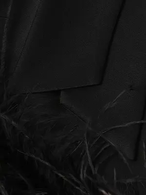 UNGARO Only At Saks. Sari Feather-trim Minidress