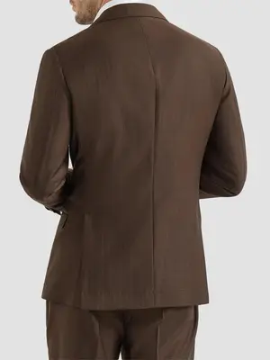 Brunello Cucinelli Virgin Wool And Cashmere One And A Half Breasted Deconstructed Blazer