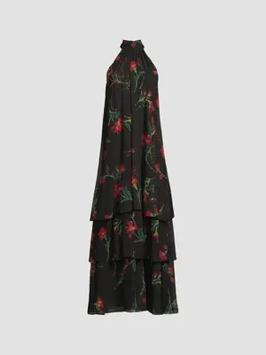 UNGARO Eden Floral Halterneck Maxi Dress