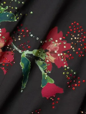 UNGARO Eden Floral Halterneck Maxi Dress
