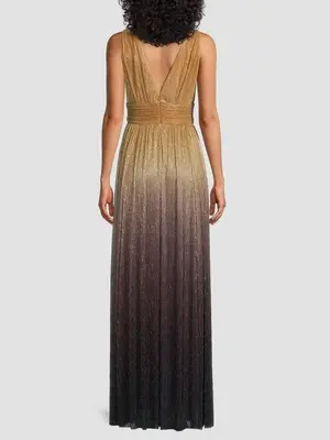 UNGARO Ray Metallic Ombré Gown