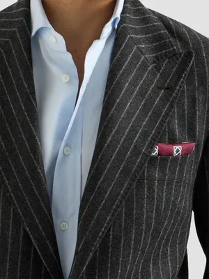 Brunello Cucinelli Virgin Wool And Cashmere Flannel Deconstructed Blazer