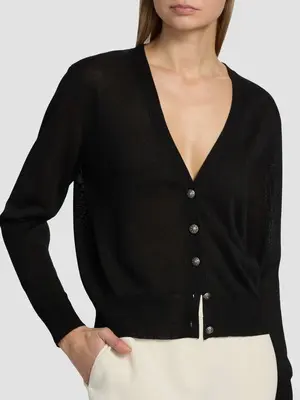 Kobi Halperin Jenna Jersey Cardigan - Black