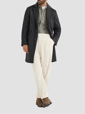Brunello Cucinelli Lightweight Virgin Wool Cloth Coat