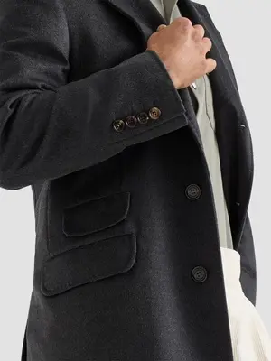 Brunello Cucinelli Lightweight Virgin Wool Cloth Coat