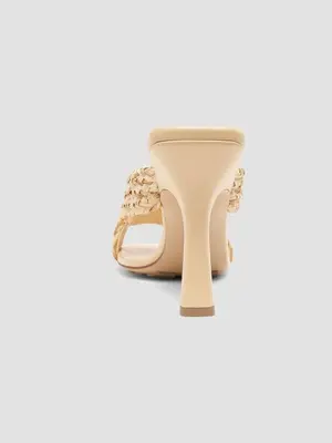 Bottega Veneta Riva 90mm Strappy Raffia Sandals