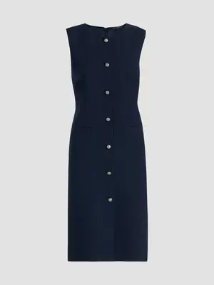 Kobi Halperin Briel Crepe Sleeveless Midi-dress - Navy