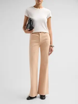 Kobi Halperin Rosie Gart-dyed Flare Pants - Chai