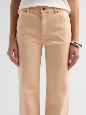 Kobi Halperin Rosie Gart-dyed Flare Pants - Chai