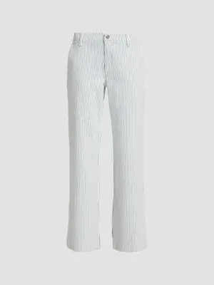 Kobi Halperin Keren Striped Straight-leg Pants - Ivory Multi